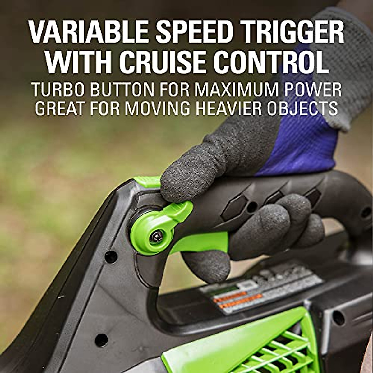 Greenworks 80V (150 MPH / 500 CFM / 75+ Compatible Tools) Cordless Axial Leaf Blower, 2.0Ah Battery and Charger Included