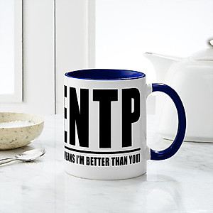 CafePress ENTP: It Means I'm Better Than You Mug Ceramic Coffee Mug, Tea Cup 11 oz