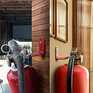 Home Fire Extinguisher Mount Wall Bracket - 4Pcs Fire Extinguisher Brackets Adjustable Fire Extinguishers for The House 20LB Fire Extinguisher Bracket Screws - Fireplace Mounting Bracket Wall Hook