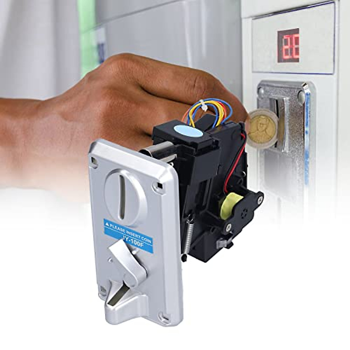 Zerodis Coin Acceptor Coin Selector Supports 6 Different Currencies Multi Signal Output for Arcade Game Machines