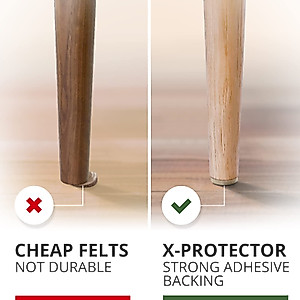 Felt Furniture Pads X-PROTECTOR 133 PCS Premium Furniture Pads - Felt Pads Furniture Feet Best Wood Floor Protectors - Protect Your Hardwood & Laminate Flooring!