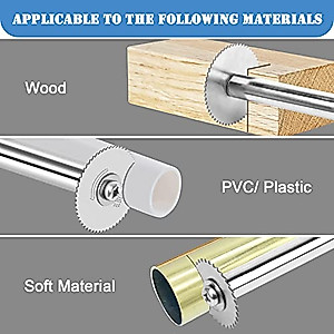 Windspeed 1+5Pcs Inside Pvc Pipe Cutter, Internal Pvc Pipe Cutter for Plumbing Inside Cutter with1/4" Hex Shank, 5 Inside Pvc Pipe Cutter Replacement Blades (32/32/ 35/44/ 48 mm)