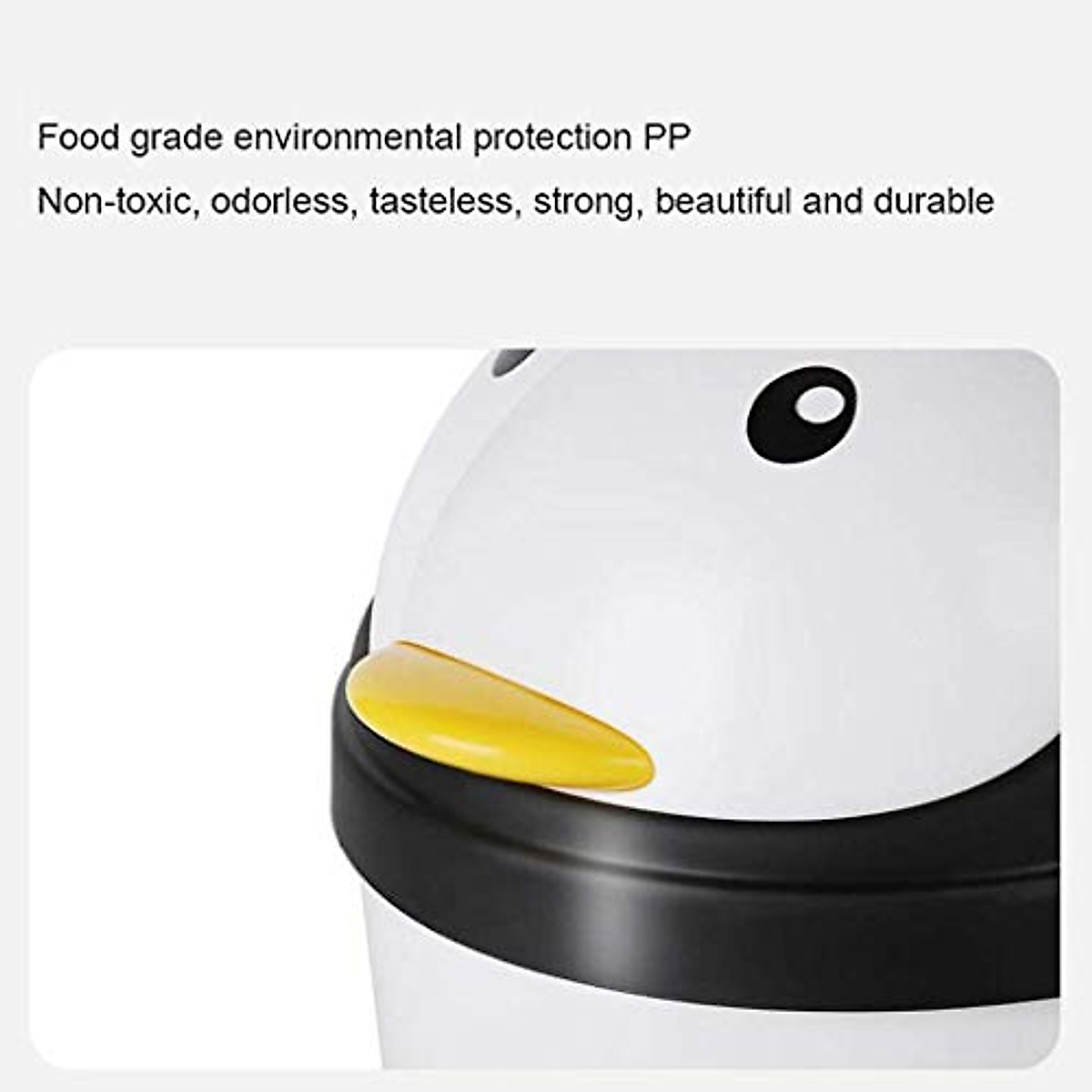 LSNLNN Waste Bin,Trash Can with Lid Creative Cartoon Desktop Storage Garbage Container Bin for Kitchen Living Room Outdoor Indoor Waste Bin Garbage Disposal,14.178.46In,14.178.46In