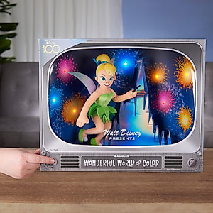 Disney100 Years of Wonder Walt Disney Presents “Wonderful World of Color” Tinker Bell Collectible Plush Stuffed Doll, Kids Toys for Ages 5 Up, Amazon Exclusive by Just Play