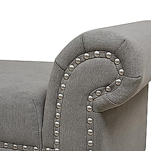 Jennifer Taylor Home Kathy Roll Arm Entryway Accent Bench