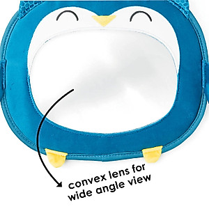 Diono Easy View Owl Character Baby Car Mirror, Safety Car Seat Mirror for Rear Facing Infant, Fully Adjustable, Wide Crystal Clear View, Shatterproof, Crash Tested