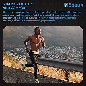Össur Form Fit Knee Hinged Wrap- Advanced Orthopedic Support for Effective Pain Relief, Injury Recovery, and Maximum Knee Stability - Designed for Comfort and Performance (XX-Large)