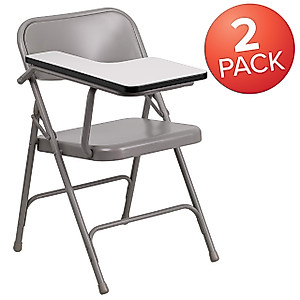 Flash Furniture Rutherford 2 Pack Premium Steel Folding Chair with Right Handed Tablet Arm Ralph Premium Steel Folding Chair with Right Handed Tablet Arm
