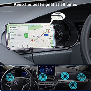 OHLPRO Magnetic Wireless Car Charger Mount, Compatible with MagSafe Car Charger 15W Fast Charging Air Vent Mount Clip or Stick on Dashboard,for iPhone 14/13/12 Series Phone Holder