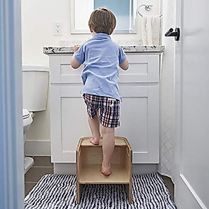 ECR4Kids Bentwood Cube Activity, Weaning Table and Seat Set, Adaptable 3-in-1 Toddler Multipurpose Kids Wood Furniture-Natural Chair