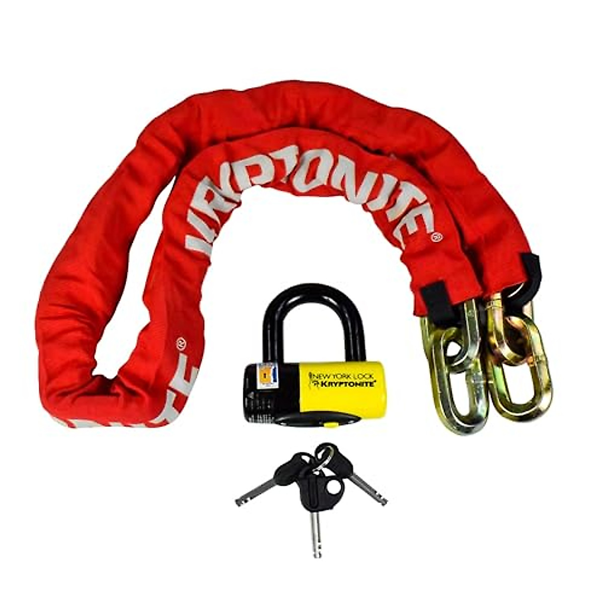 Kryptonite New York Fahgettaboudit Chain 1415 & New York Disc Lock (Weight 15.25 lbs)