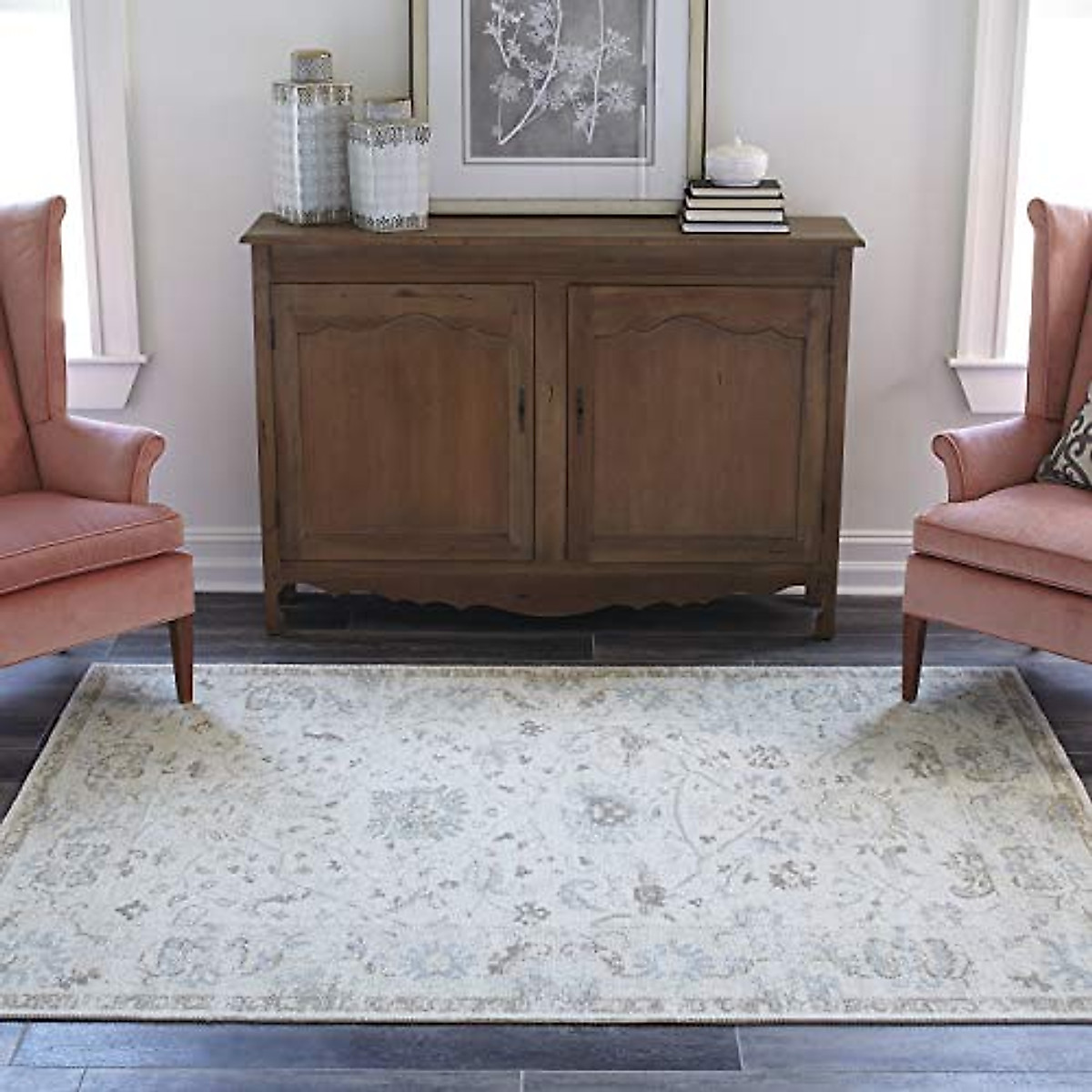 Momeni Anatolia Wool and Nylon Area Rug, 2' X 3' Beige