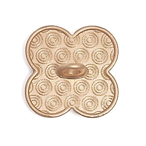 Craftisum Green Resin Metal Base Four Leaf Clover Sewing Shank Buttons 20 Pcs - 20mm, 3/4"