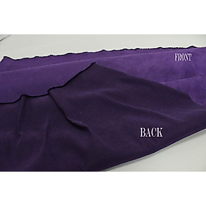 Mybecca Microsuede Fabric 58/60" Width Fabric by The Yard Color : Purple (1 Yard, 36"x58") (Precut into 1 Yard Pieces by Prime)