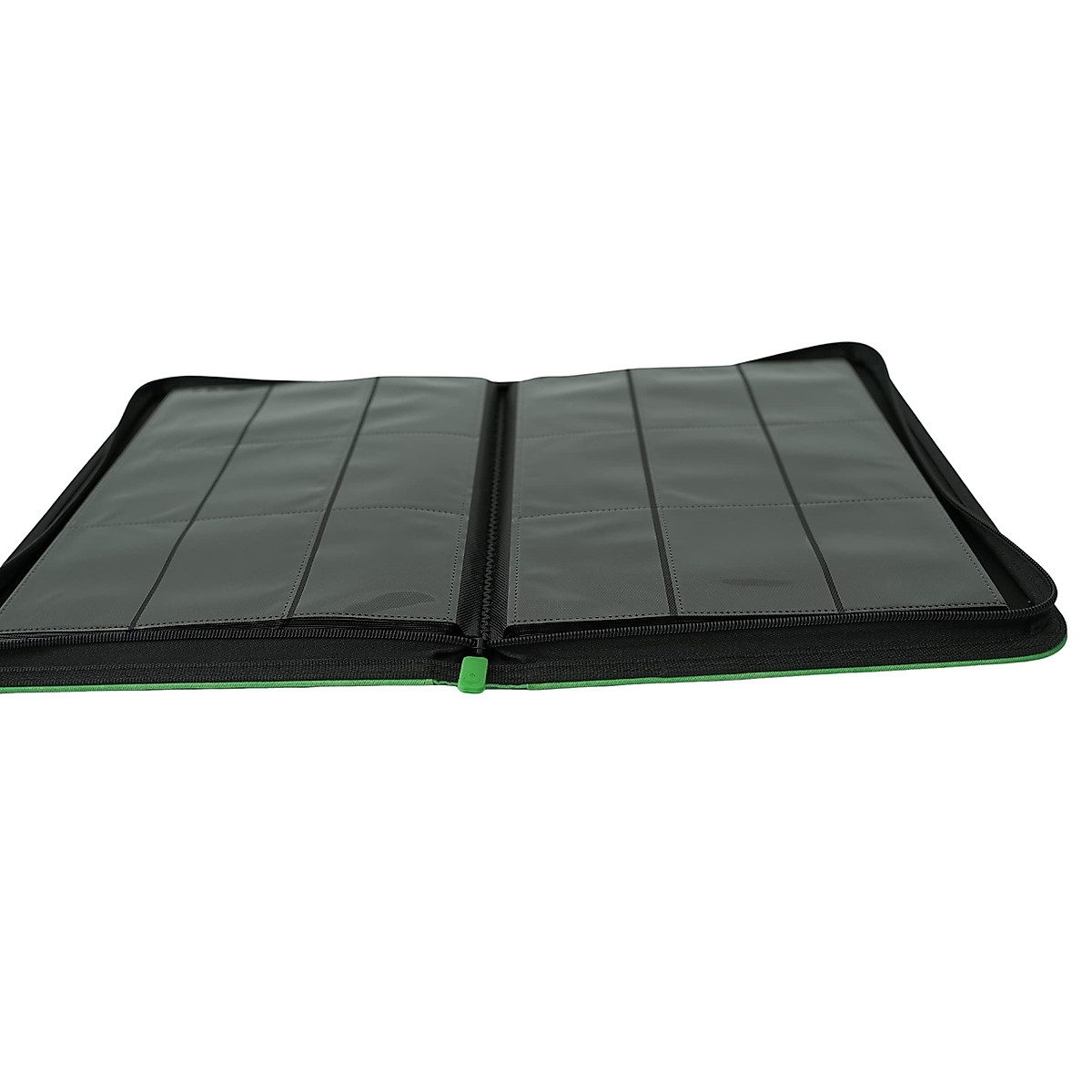 Card Guardian - 9 Pocket Premium+ Binder with Zipper for 504 Cards - Side Loading Pockets for Trading Card Games TCG (Green)