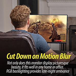 Deco Gear 25" Ultrawide Gaming Monitor, 280Hz, 1920x1080, 16:9, Frameless LED TN Panel, Adaptive Sync, HDR, DP Cable Included