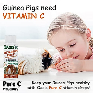 OASIS #80254 Vita Drops-Pure C for Guinea Pig, 2-Ounce, Packaging may vary