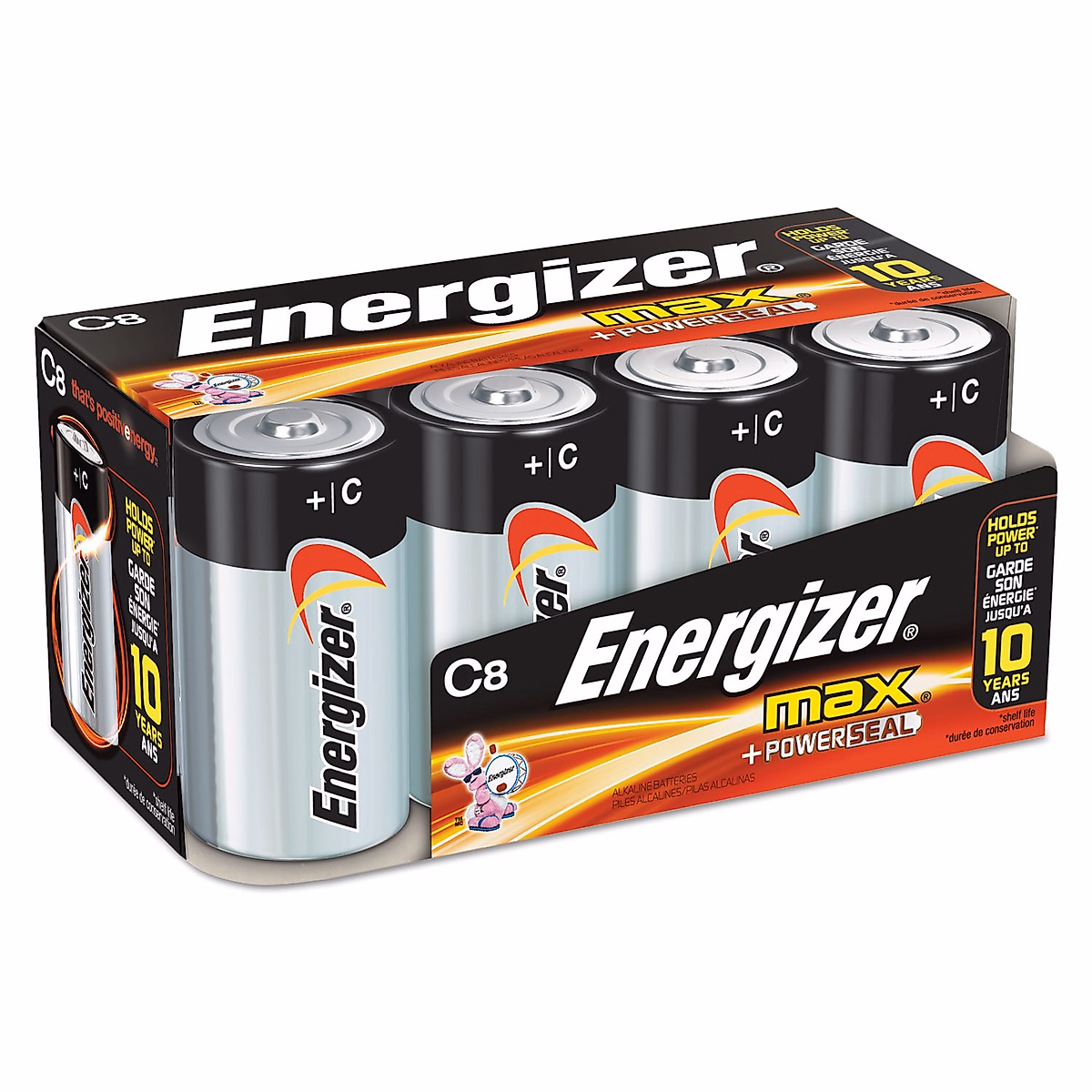 Energizer MAX C Alkaline Batteries, 8-Count