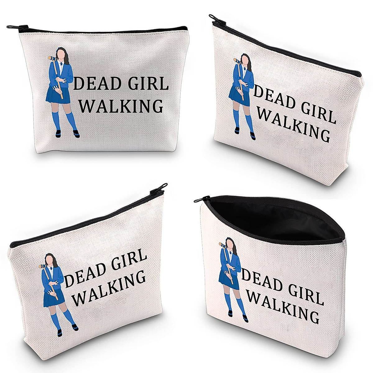 WCGXKO Musical Queens Gift Dead Girl Walking Makeup Bag With Zipper Muscial Lover Toiletry Bag (GIRL WALKING)