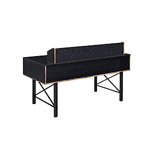 Acme Furniture Safea Writing Desk, Black