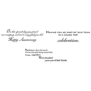 CEO Cards - Business Anniversary Greeting Card Assortment, 3 Card Designs, 5x7 Inches, 25 Cards & 26 White Envelopes (VP1701)