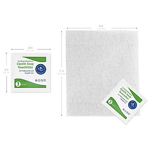 HAO Castile Soap Cleansing Towelettes 125 Count Refreshing Scented Wipes White 125 Count (Pack of 1) HAO-CST-125