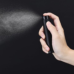Lusiyi 5ML Refillable Perfume Atomizer Bottle for Travel, Portable Cologne Atomizer, Pocket Perfume Spray (Matte Black)