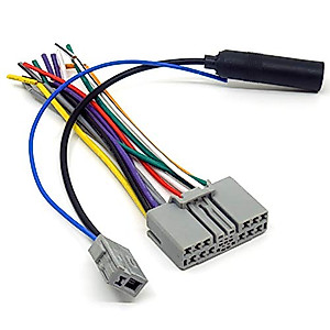 Car Aftermarket Radio Stereoo Install Dash Plug Wire Wiring Harness Antenna Adapter Compatible with 2006-up Honda Civic CRV Pilot