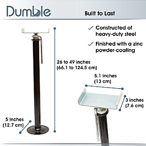 Dumble Heavy Duty RV Stabilizer Jacks for Travel Trailer 2pk - 26-49in Telescoping Camper Leveling RV Slide Out Supports