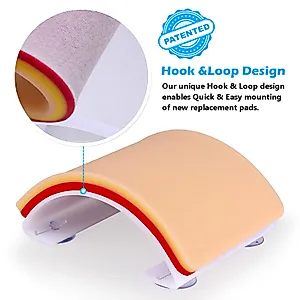 Medarchitect Premium Suturing Skill Trainer Including DIY Incision Suture Pad with Hook & Loop Replacement Design, 19 Pre-Cut Wounds Pad & Complete Tools for Advanced Suture Skill Practice