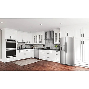 GRSC2352AF 36" Freestanding Counter Depth Side by Side Refrigerator with 22.2 cu. ft. Capacity, 3 Glass Shelves, Ice Maker, Automatic Defrost, in Stainless Steel