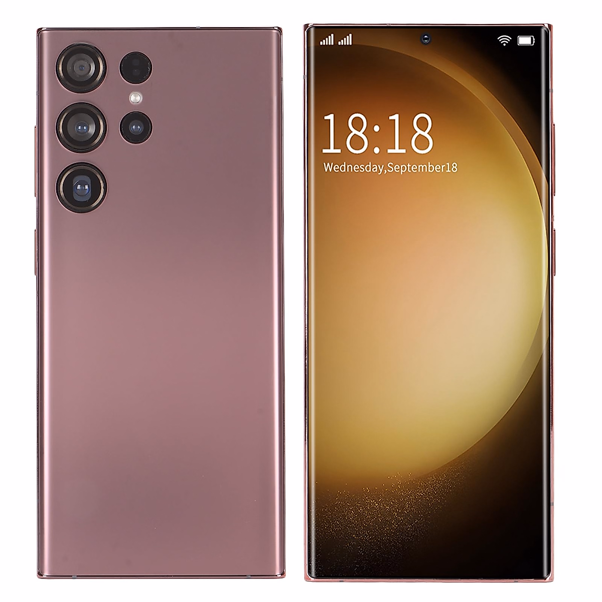 banapoy Unlocked Cell Phone, 6.8 HD Screen Unlocked Smartphone, 5G WiFi, 8GB RAM, 256GB ROM, Octa Core CPU, 24MP Camera, FM Radio, GPS, 2G 3G Dual SIM, Smart Mobile Phone for Android 13