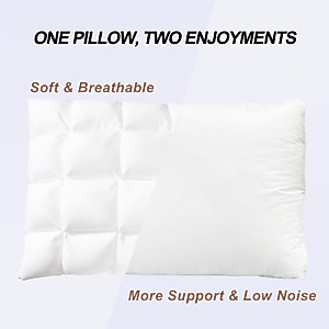 YOUR MOON Soft Pillows Queen Size for Sleeping, Support Bed Pillows, Fluffy Down Alternative Pillow, Luxury Hotel Gel Pillows for Side Sleeping (White)