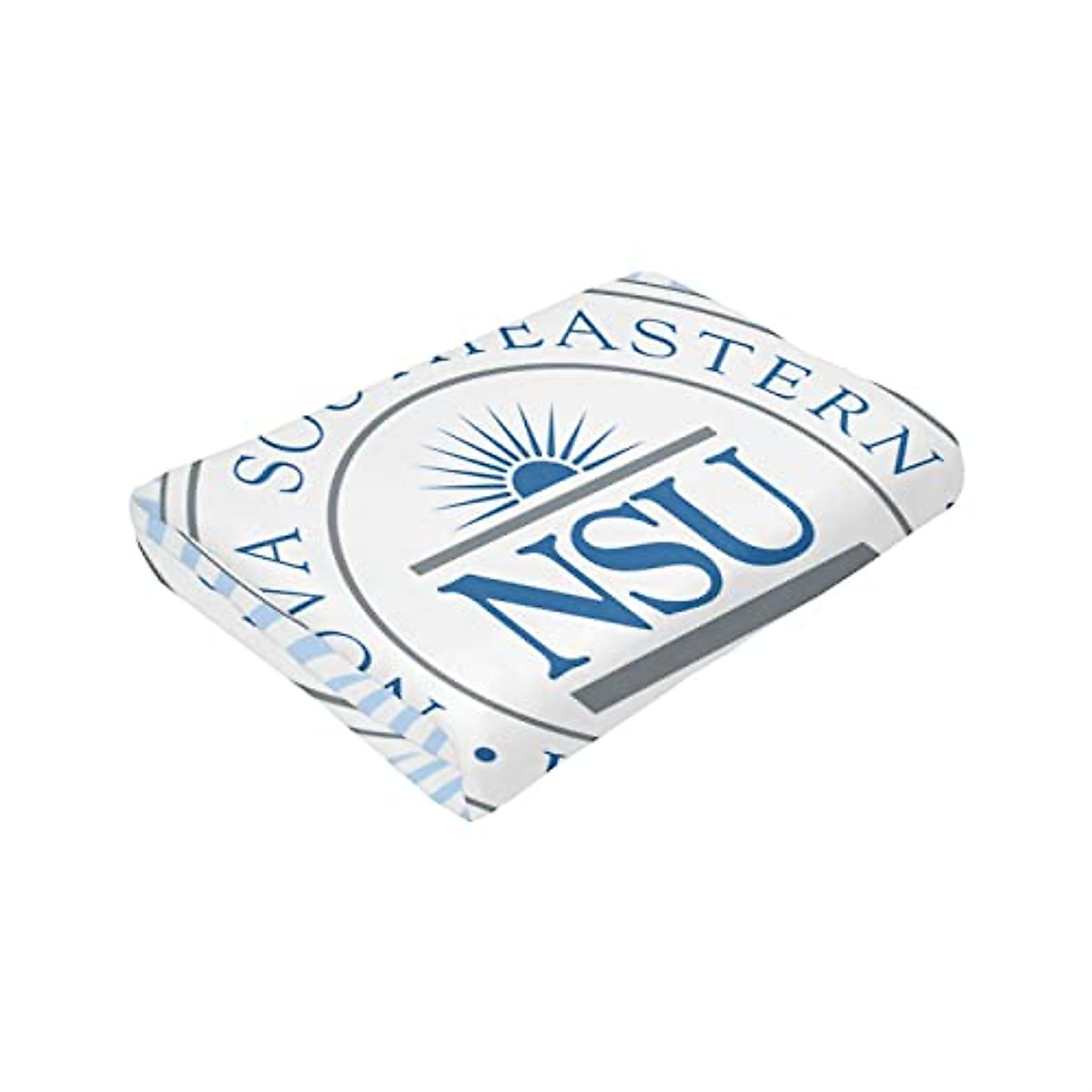 Nova Southeastern University Logo Fleece Blanket, Very Soft Microfiber Flannel Blanket for Couch Warm and Cozy for All Seasons