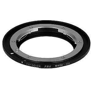 Fotodiox Pro Lens Mount Adapter Compatible with Nikon Nikkor F Mount D/SLR Lens to Canon EOS (EF, EF-S) Mount D/SLR Camera Body - with Gen10 Focus Confirmation Chip