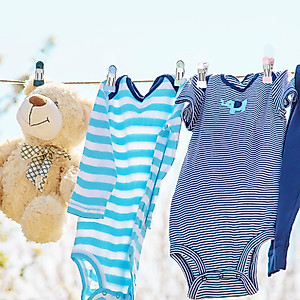 Clothes Pins Heavy Duty 30 Pack, 2.17 Inch Metal Chip Clips, Bag Clips for Food, Clothespins for Photo Drying Clothesline Laundry Sock, Chip Clips Bag Clips Food Clips, 6 Colors