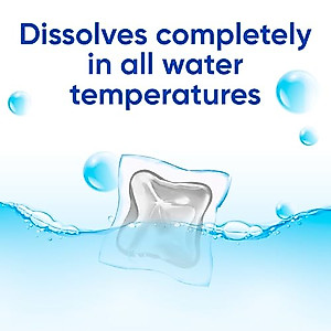 All Mighty Pacs Laundry Detergent, Free Clear for Sensitive Skin, Tub, 60 Count