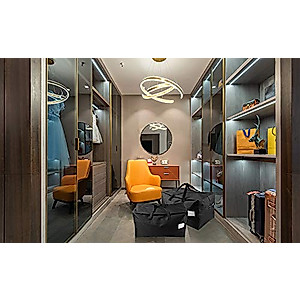 AMJ 100L Large Storage Bag for Comforters, Blankets, Clothes, Quilts and Towels, Better and Sturdy Organizer Bag, Thick Ultra Size Under Bed Storage, Moisture Proof, Blue