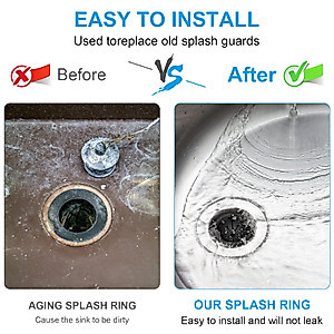 Garbage Disposals Splash Guard, Sink Stopper Garbage Disposal Splash Guards, Kitchen Sink Drain Splash Guard, Rubber,Splash Guard, Sink Baffle, Sink Rubber Guard, Splash Guard for Sink