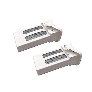 GzxLaY High-Performance Battery Backup 2PCS 3.7V 1000mAh Li-ion Battery for SJRC S20W T25 Four-axis Drone Spare Parts Remote Control Aircraft 903048 3.7Wh Battery-White 2pcs (Color : White 2pcs)