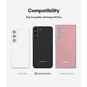 GOOSPERY Z Bumper Designed for Galaxy S22 Plus Case, Shock Absorbing Dual Layer Structure TPU Edge Clear Back Cover [with Detachable Clear Card Holder] Stick On Phone Wallet
