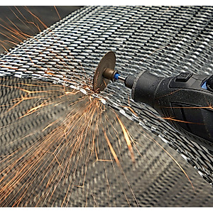 Dremel EZ406-02, EZ - Lock Starter Kit, 1 1/2-Inch (38.1 mm) Wheel Diameter, 5 piece Fiberglass Reinforced Cut-off Wheels and EZ402 mandrel included, Rotary Tool Cutting Disc Accessories