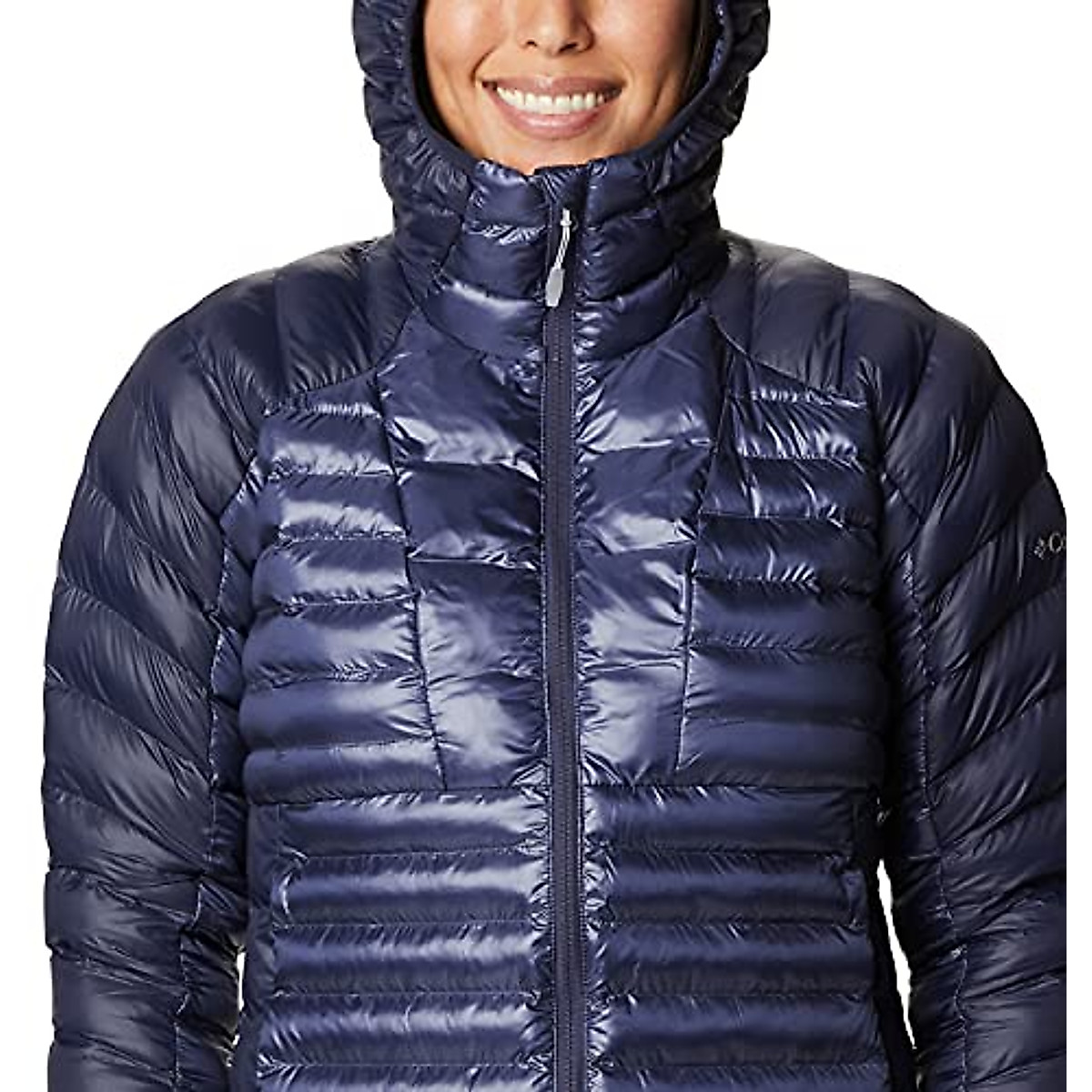 Columbia Women's Labyrinth Loop Hooded Jacket, Nocturnal/Dark Nocturnal, Medium