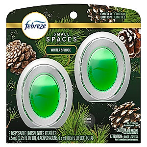 Febreze Small Spaces Air Freshener Limited Edition Scents (Winter Spruce, 2 Pack)