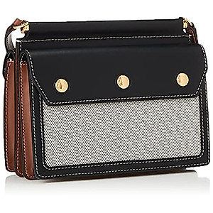 BURBERRY Shoulder Bag, Black/tan