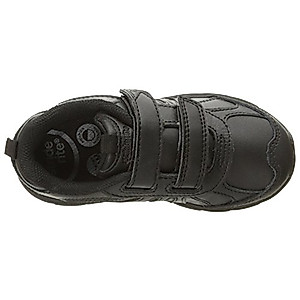 Stride Rite Baby-Boys Cooper 2.0 Hook & Loop Sneaker, Black, 8.5 X-Wide Toddler