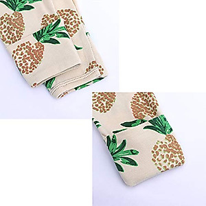 Kids Tales Baby Boys Long Sleeve Footies Zipper Romper Pineapple Pajama Bodysuit