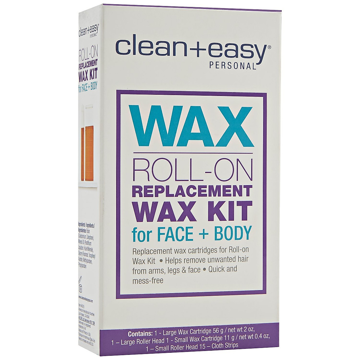 Clean + Easy Personal Roll On Waxer Refill, Large, 2 Ounce