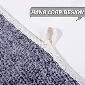 BOBOR Gym Towels Set, Microfiber Sports Towel for Men and Women, Super Soft and Quick-Drying 3-Pack Set Towel, for Tennis, Yoga, Cycling, Swimming (1Blue+1Purple+1Gray, 14" x 29")