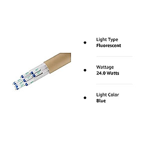 Lightingwise 2 FT 6500K T5 HO Fluorescent Grow Light Bulbs - Pack of 1,4,8,20,40 (8, 6500k - Blue - Veg)